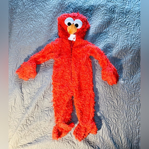One Pieces | Sesame Street Deluxe Elmo Kids Costume Toddler Size 2t3t ...